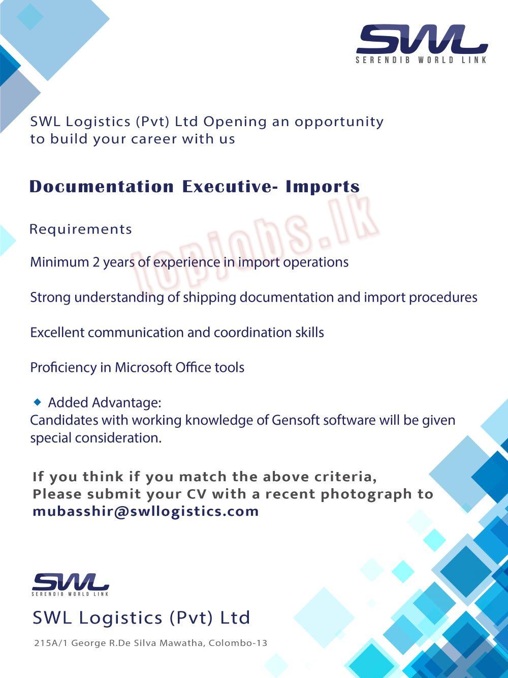 Documentation Executive - Imports - CareersDoor